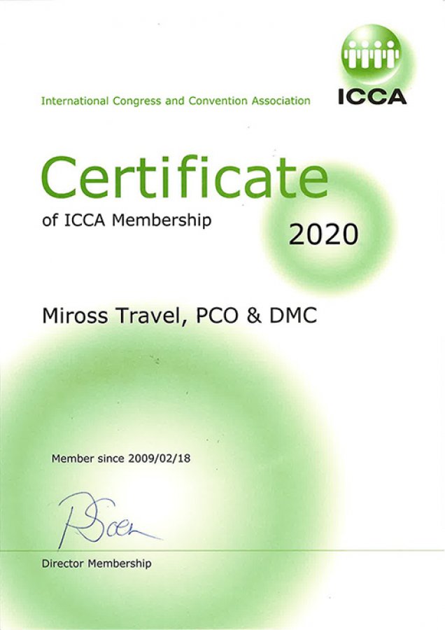 10+ years of ICCA membership - News - Miross